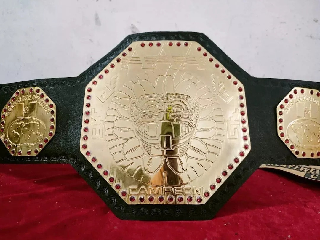 New Aaa Mexico Wrestling Championship Replica Belt Adult Size Title Wwe ...