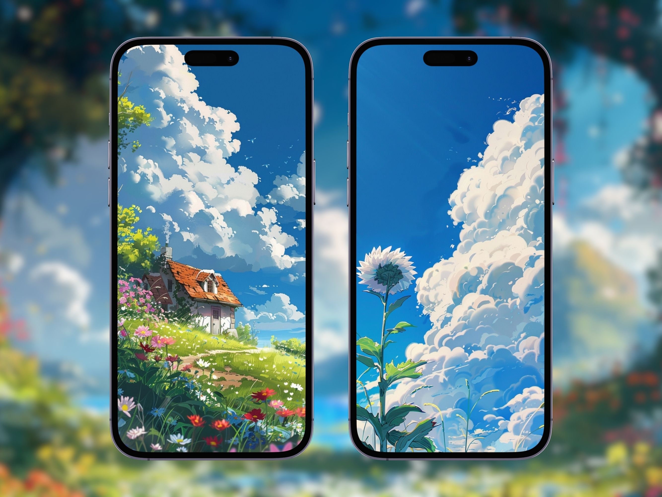 Studio Ghibli Wallpaper Anime Wallpaper Blue Sky Desktop Wallpaper ...