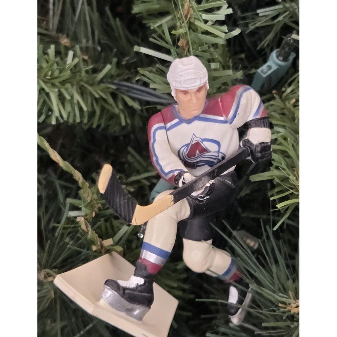 Adam Deadmarsh Colorado Avalanche Hockey NHL Xmas Ornament Holiday Vtg ...