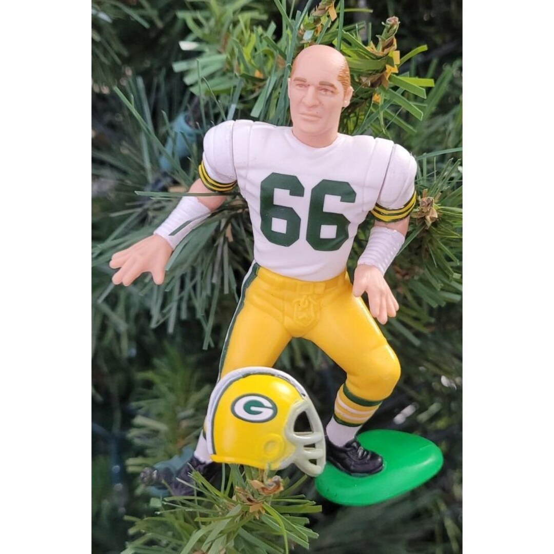 Ray Nitschke Green Bay Packers Football NFL Xmas Ornament Vtg Jersey ...