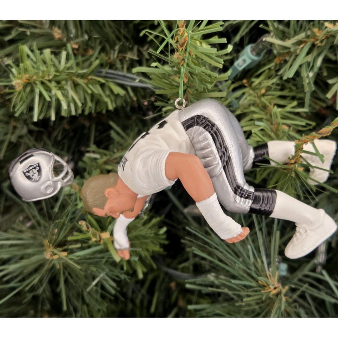 Chester Mcglockton Oakland Los Angeles Raiders Football NFL Xmas ...