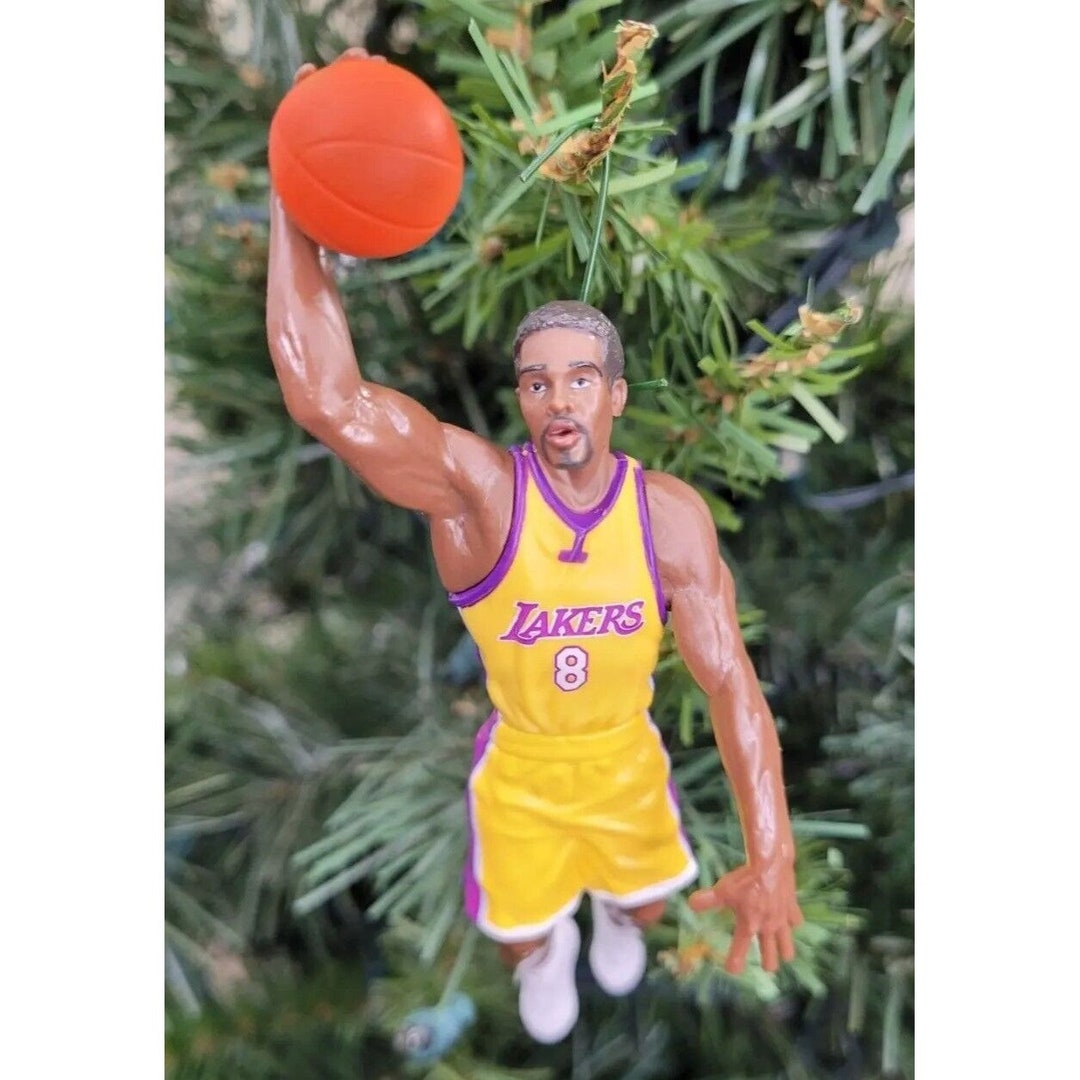 Kobe Bryant LA Lakers Los Angeles Basketball NBA Xmas Tree Ornament Vtg ...