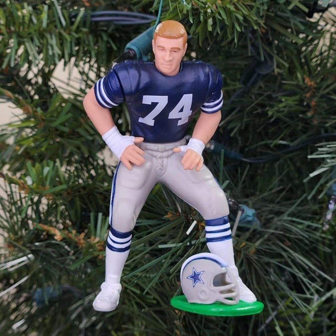 Bob Lilly Dallas Cowboys Football NFL Xmas Ornament Holiday Vtg Jersey ...