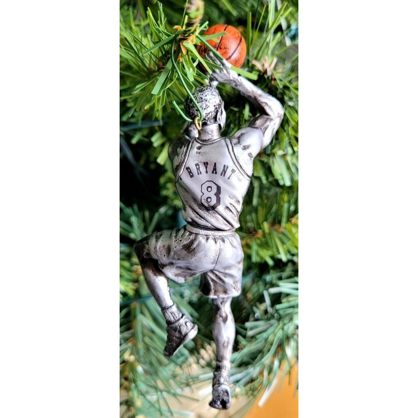 Kobe Bryant LA Lakers Los Angeles Basketball NBA Xmas Tree Ornament Vtg ...