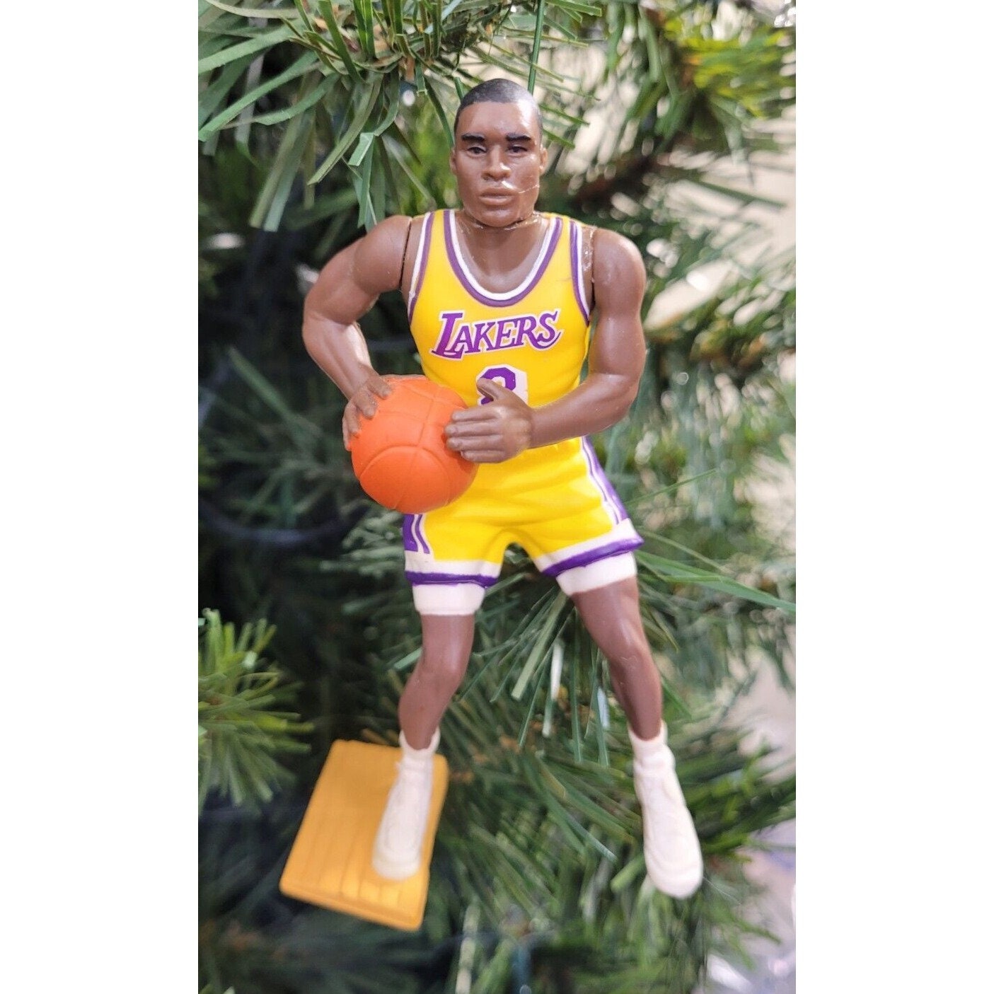 Kobe Bryant LA Lakers Los Angeles Basketball NBA Xmas Tree Ornament Vtg ...