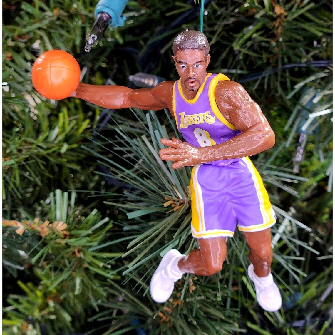 Kobe Bryant LA Lakers Los Angeles Basketball NBA Xmas Tree Ornament Vtg ...