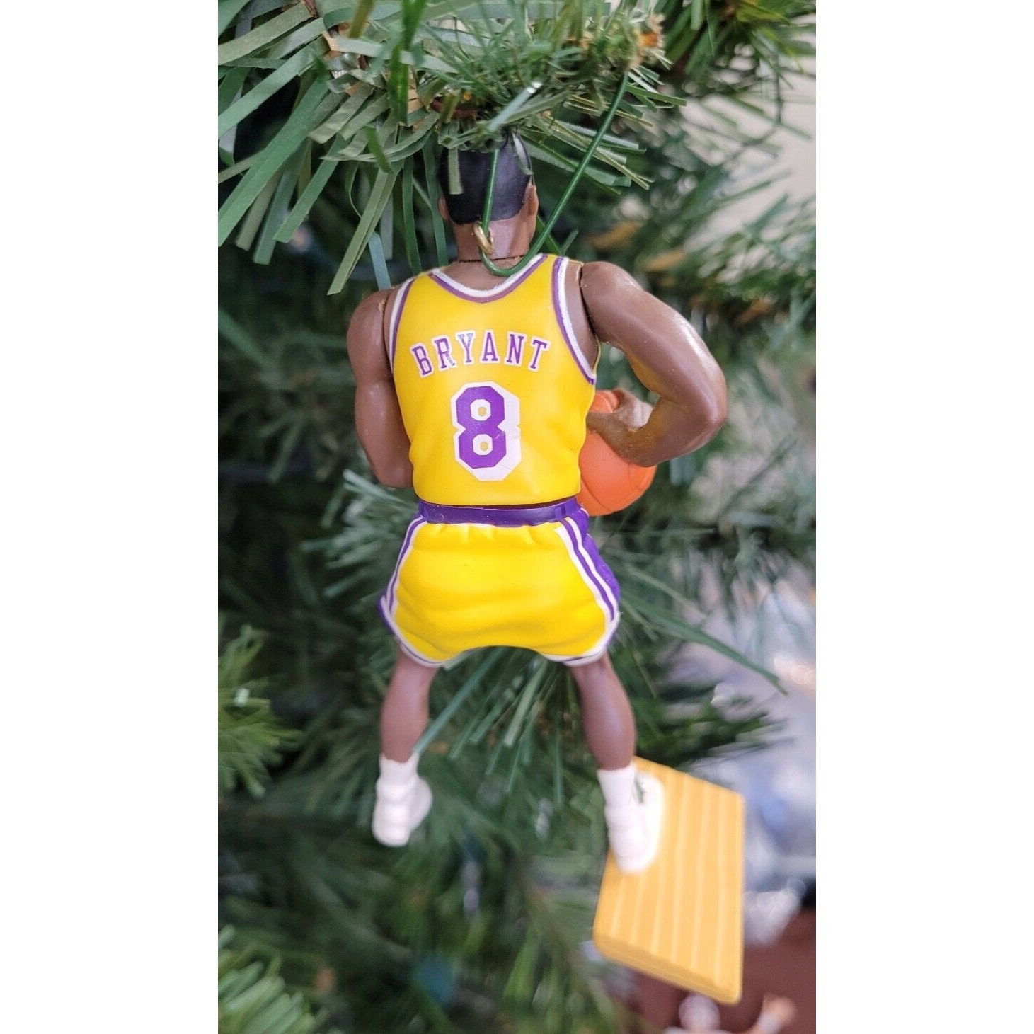 Kobe Bryant LA Lakers Los Angeles Basketball NBA Xmas Tree Ornament Vtg ...