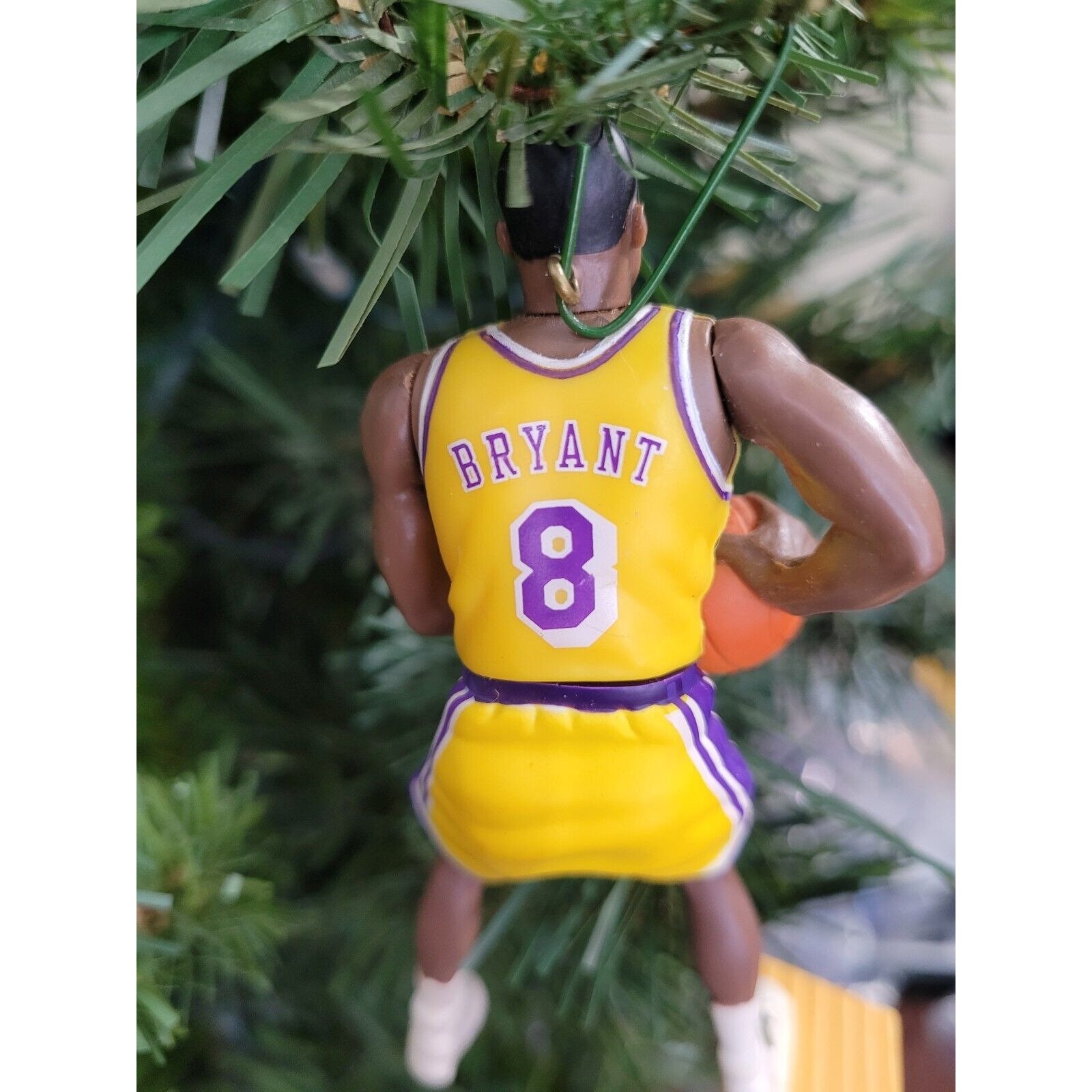 Kobe Bryant LA Lakers Los Angeles Basketball NBA Xmas Tree Ornament Vtg ...