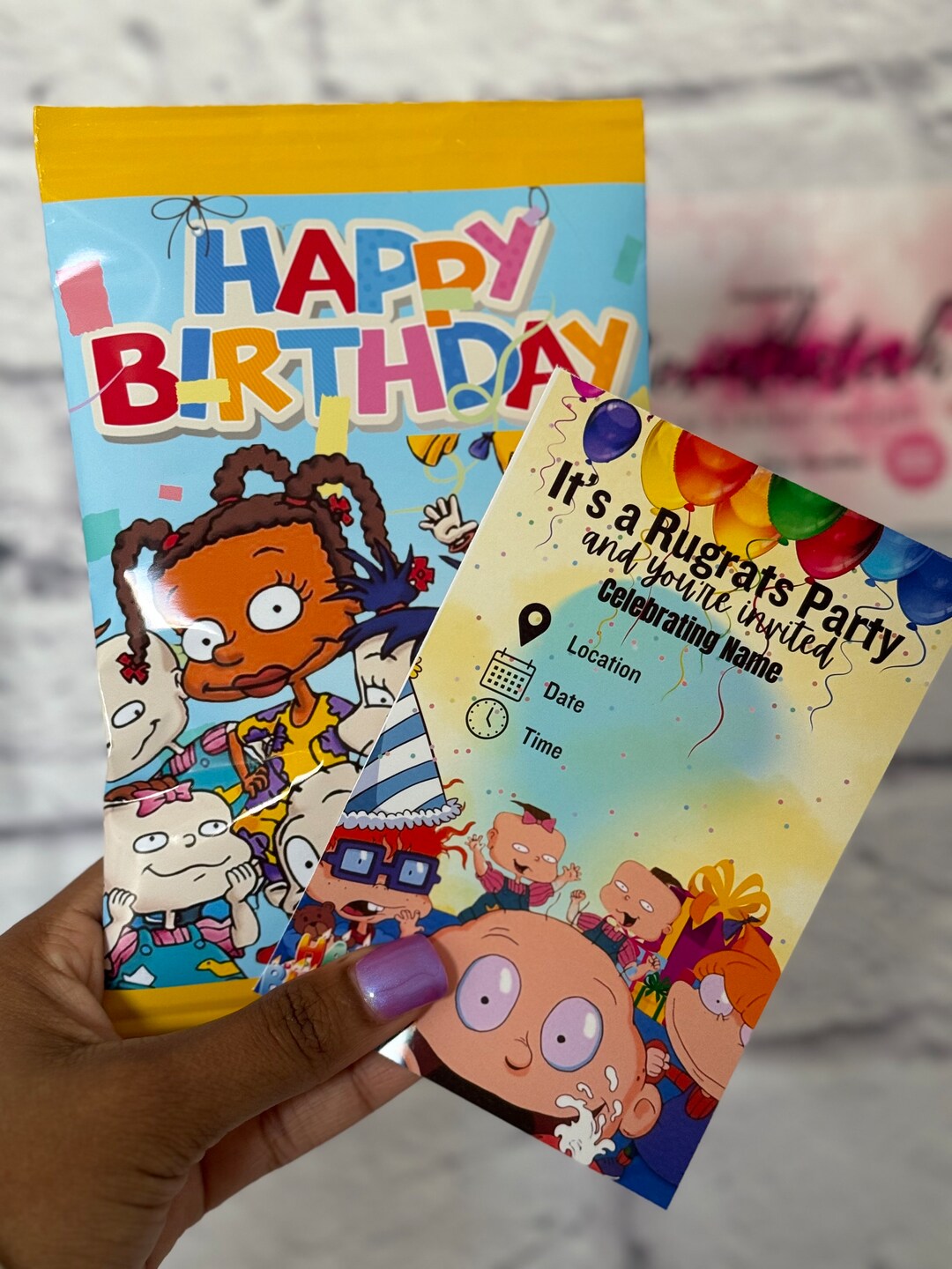 Rugrats Personalized Party Favor Chip Bags Kids Birthday - Etsy
