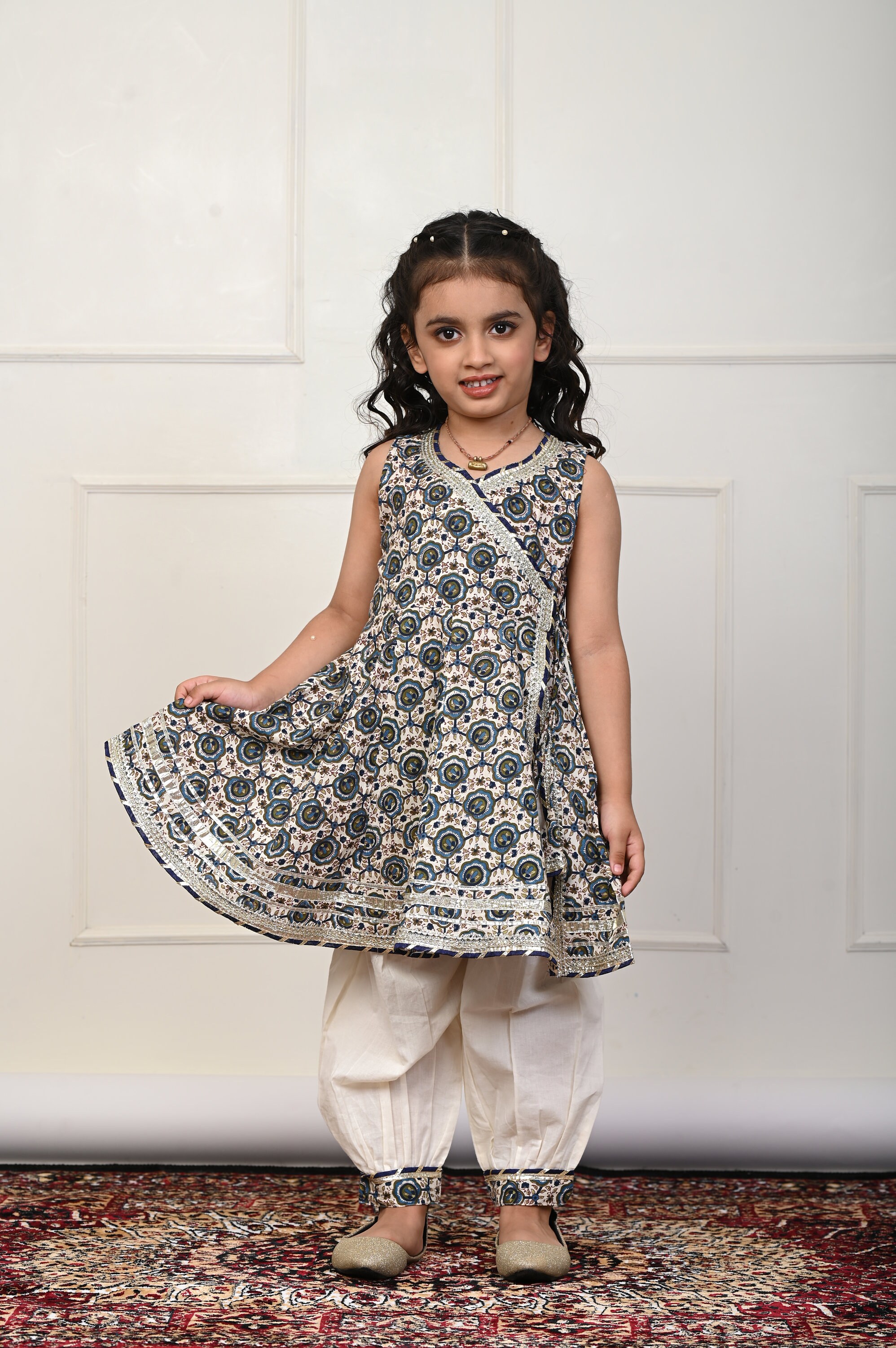 Girls Ethnic Wear Girls Kurta Sharara Set Girls Kurta Dhoti Set Lehenga ...
