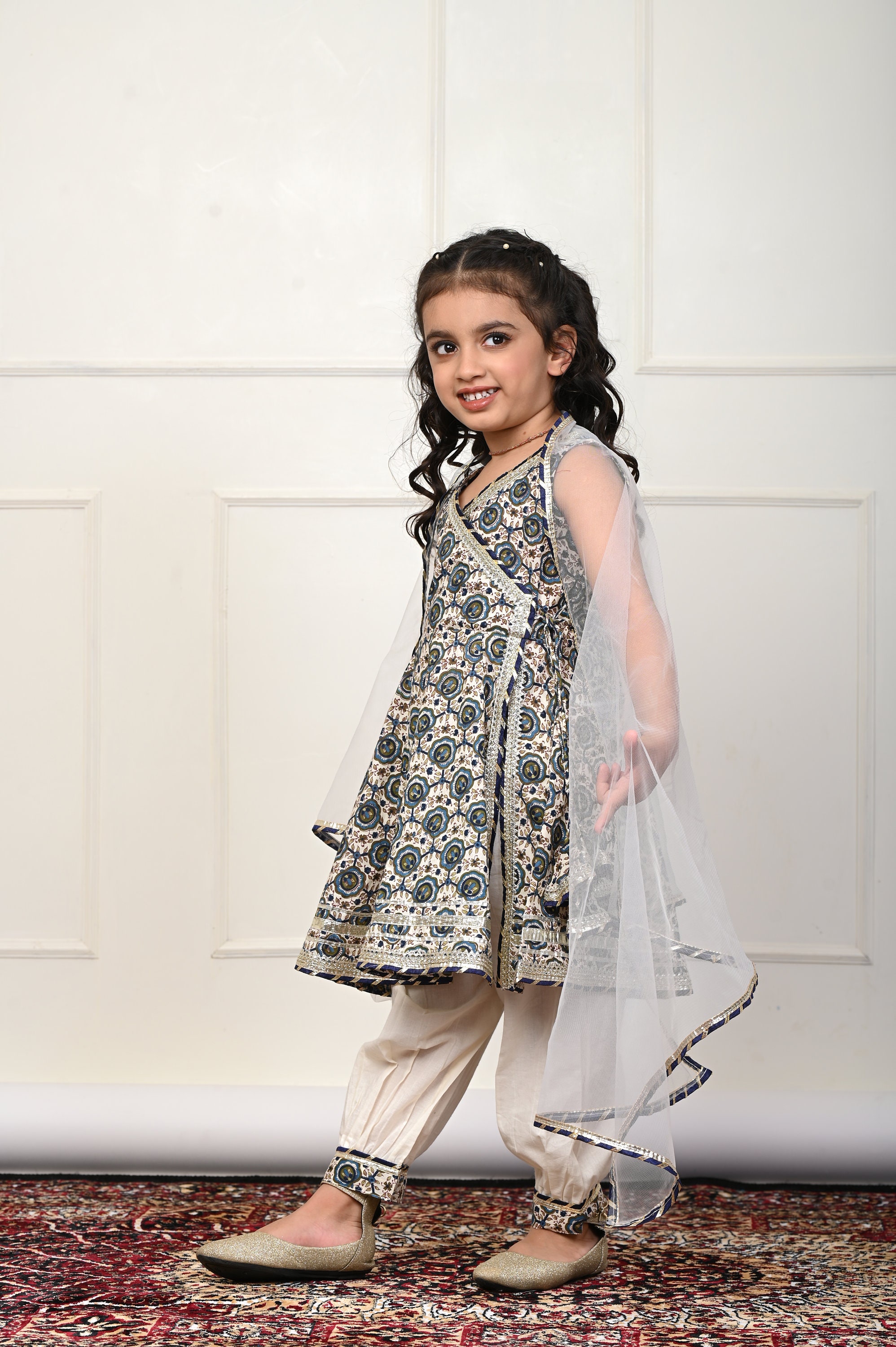 Girls Ethnic Wear Girls Kurta Sharara Set Girls Kurta Dhoti Set Lehenga ...