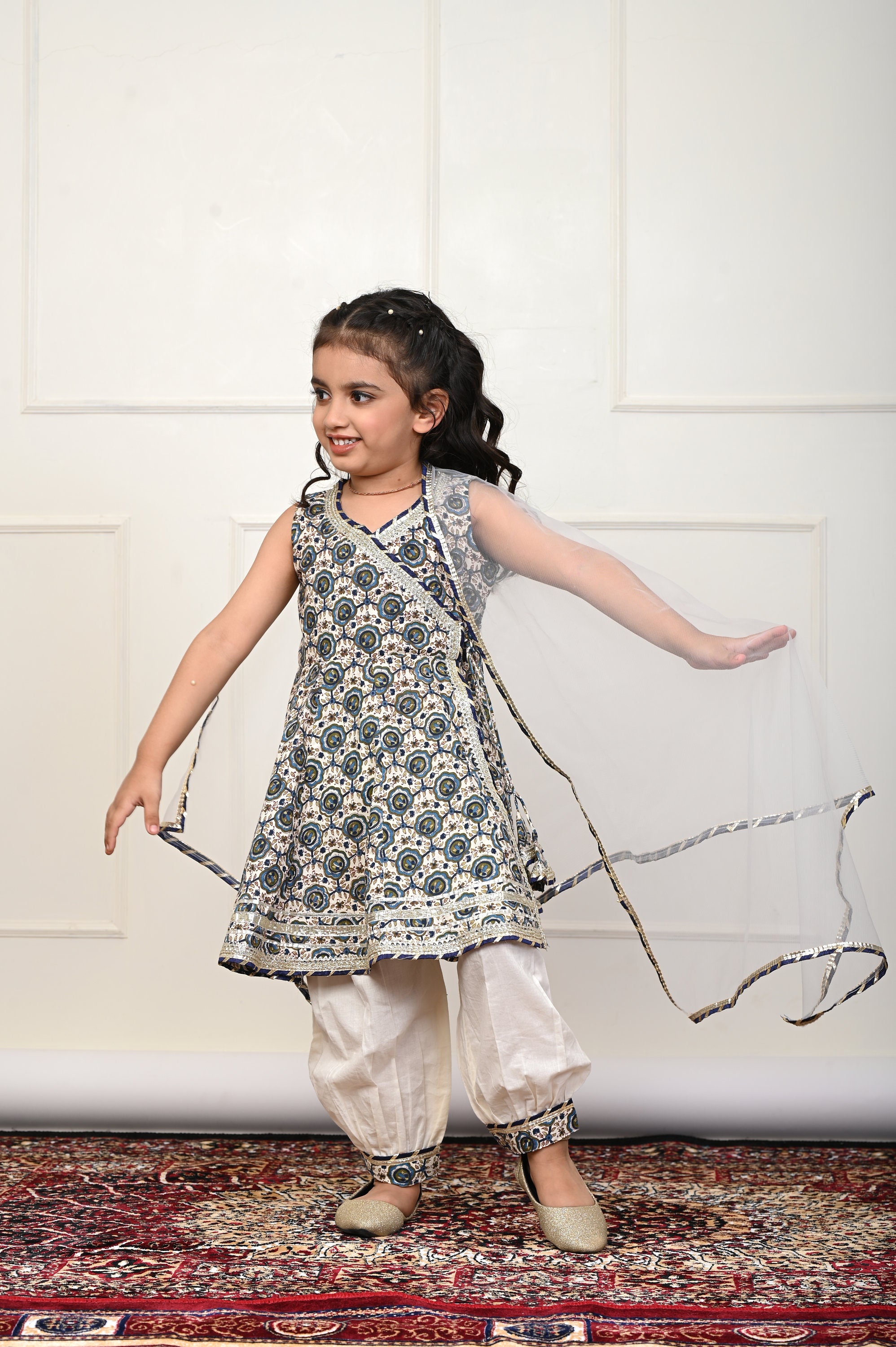 Girls Ethnic Wear Girls Kurta Sharara Set Girls Kurta Dhoti Set Lehenga ...