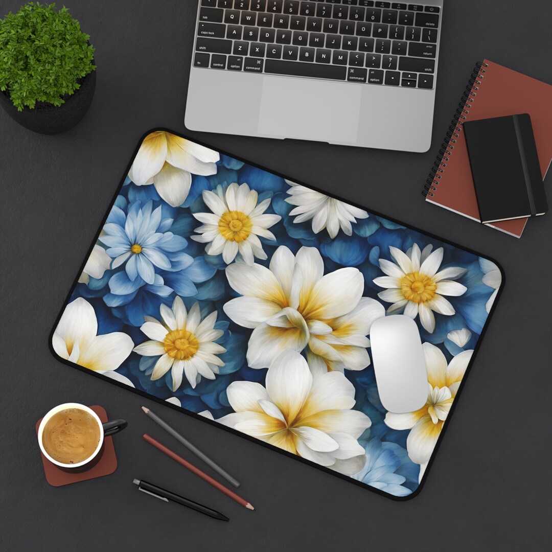 Beautiful Flower Scene Desk Mat, Mouse Pad , Flower Mousepad , - Etsy