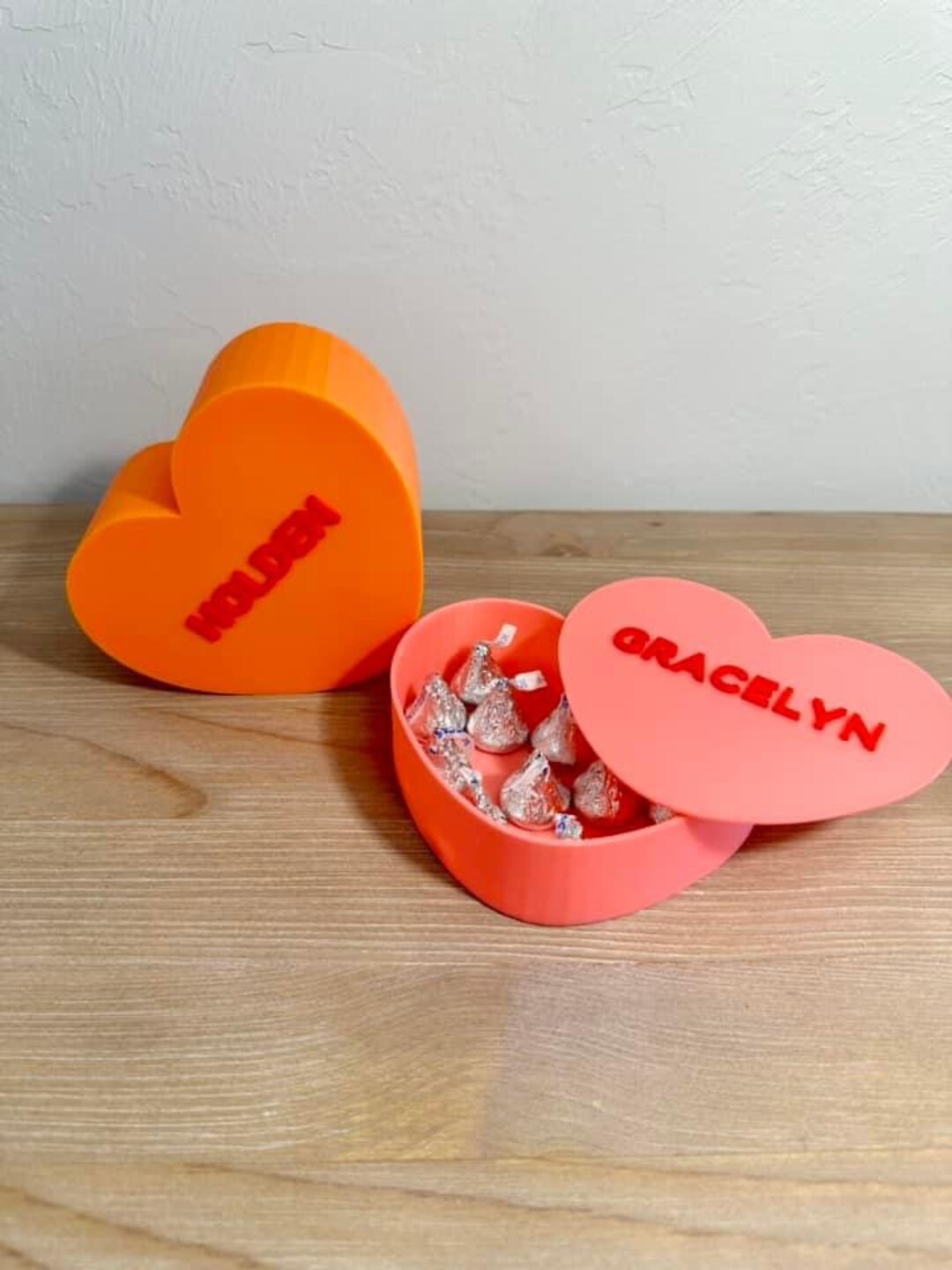Personalized Heart Candy Box - Etsy
