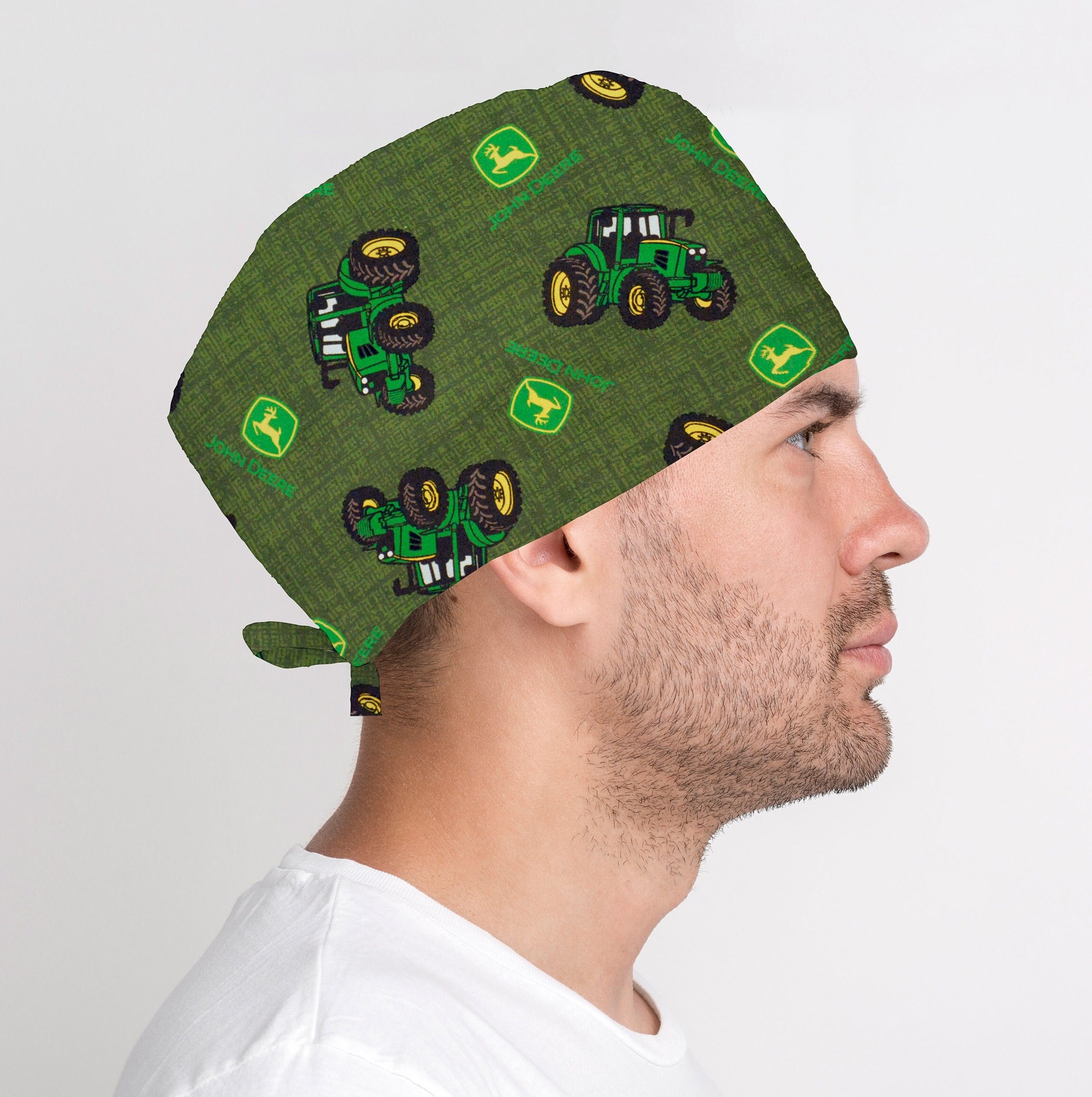John Deere Scrub Hat, Tractor Surgical Cap, Surgery, OR, Washable ...