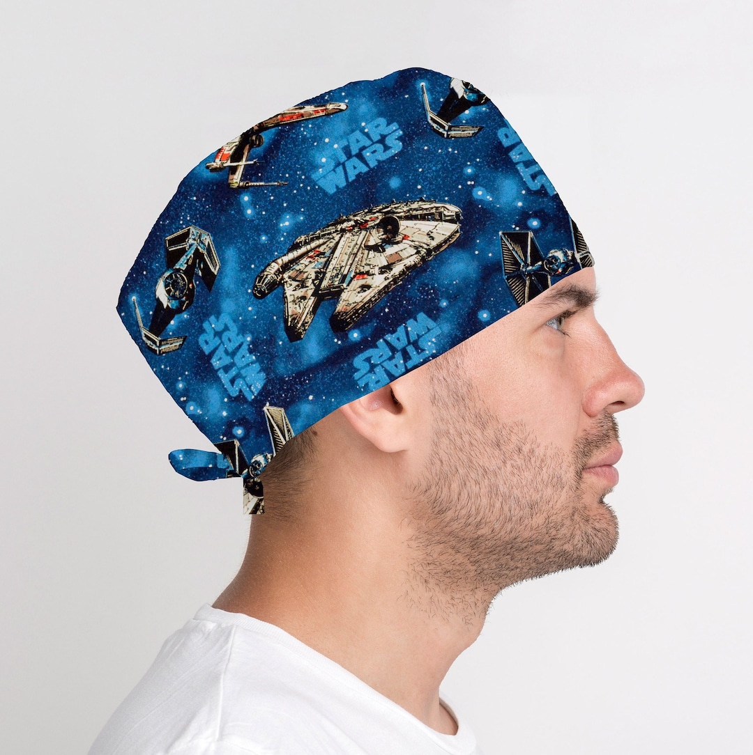 Star Wars Scrub Hat, Surgical Cap, Surgery, OR, Washable Cotton Mens ...