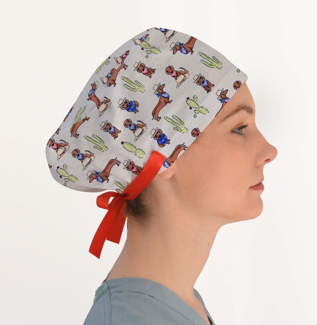 Dachshund Scrub Cap, Funny Scrub Cap for Medical Professionals, Vets ...