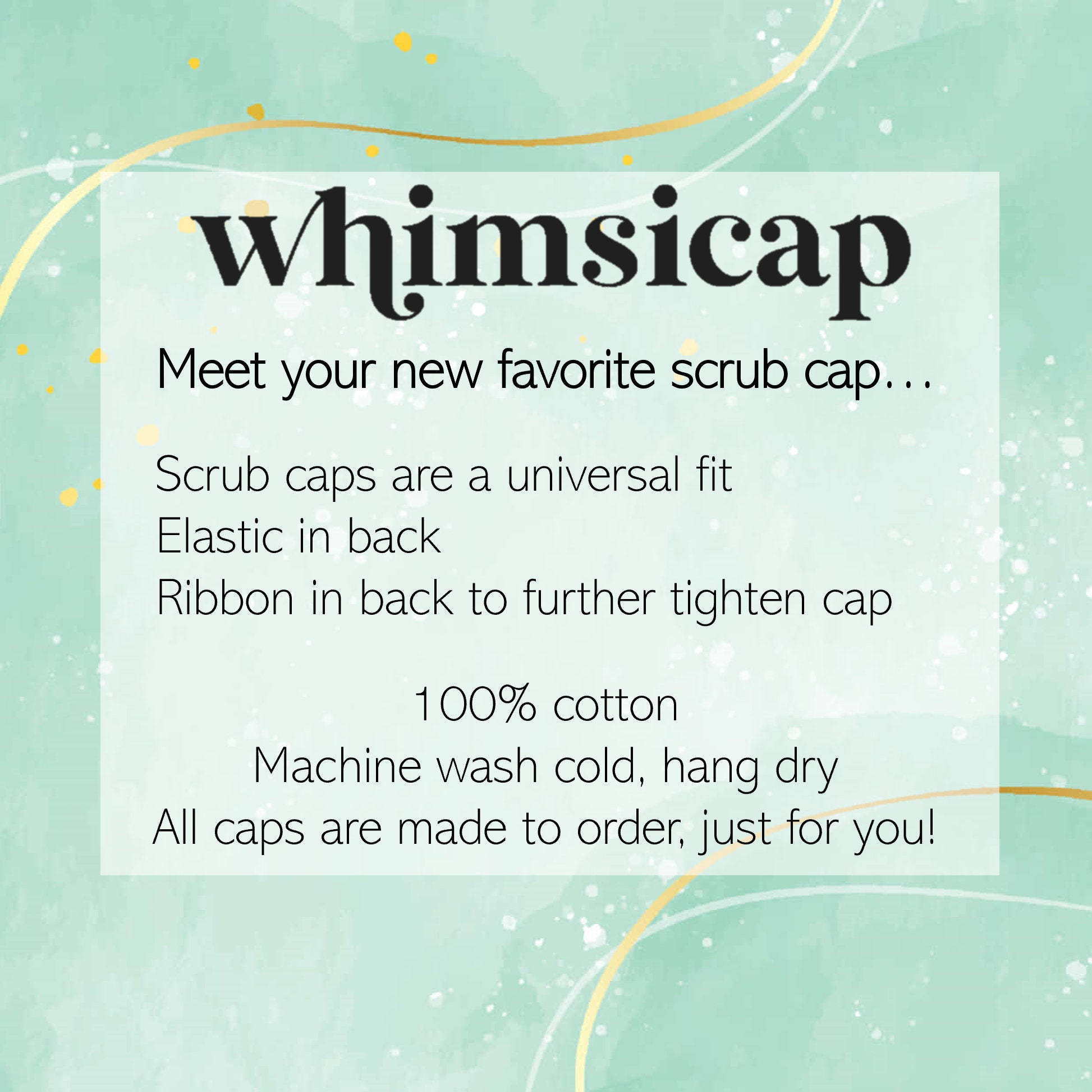 Dog Surgeon Scrub Cap, Puppy Euro Style Scrub Cap, Surgical Hat, Women ...