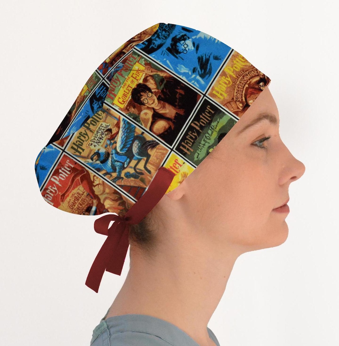 Harry Potter Scrub Cap, Potter Euro Style Scrub Cap, Preppy Surgical ...