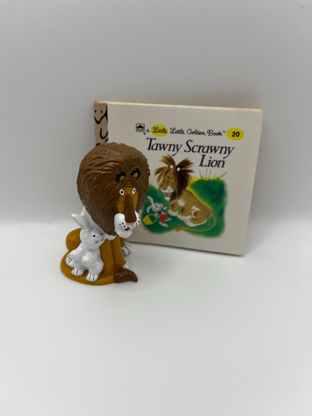 Vintage Little Little Golden Book and Toy, Applause Book and Toy Set in ...
