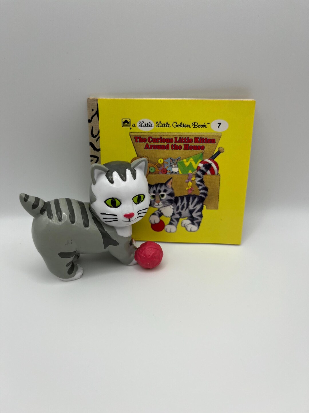 Vintage Little Little Golden Book and Toy, Applause Book and Toy Set in ...