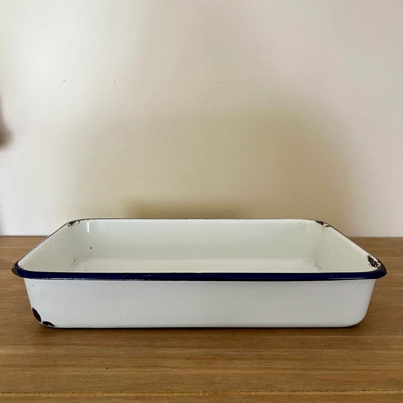 Vintage Enamel Pan - Etsy