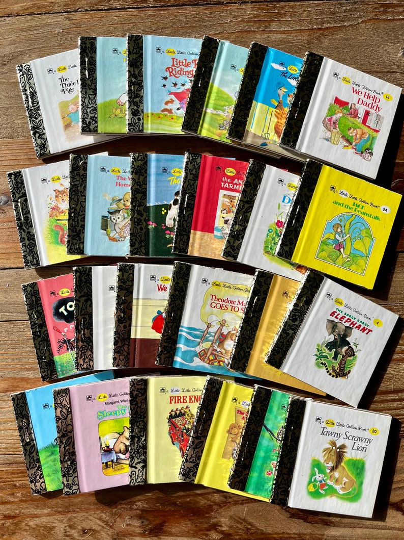 Vintage NEW Miniature Little Little Golden Books, Children's Books (2.5 ...