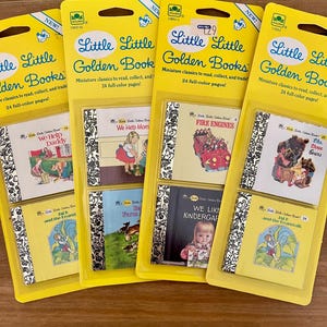 Vintage NEW Miniature Little Little Golden Books Pack - Etsy
