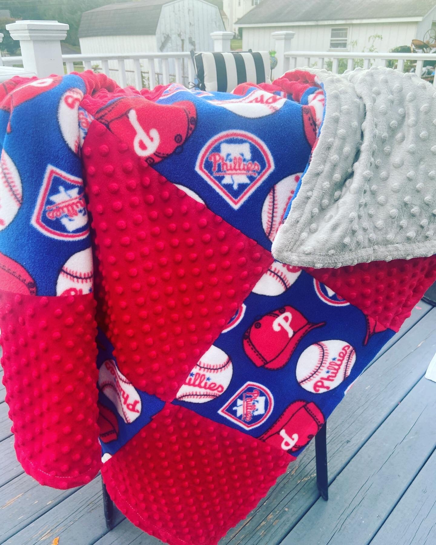 Philadelphia Phillies Baby Blanket-handmade - Etsy