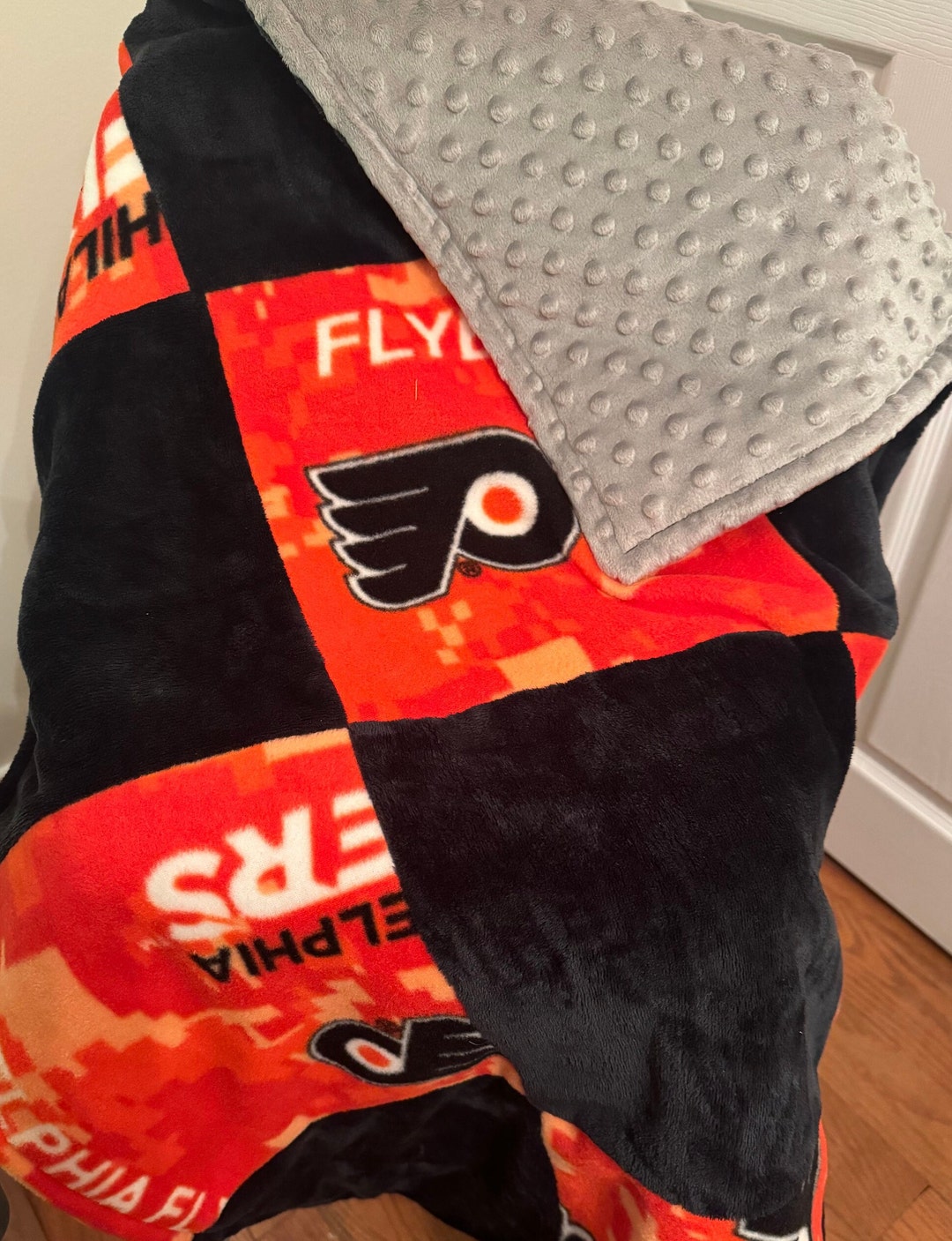 Philadelphia Flyers Baby Blanket-handmade - Etsy