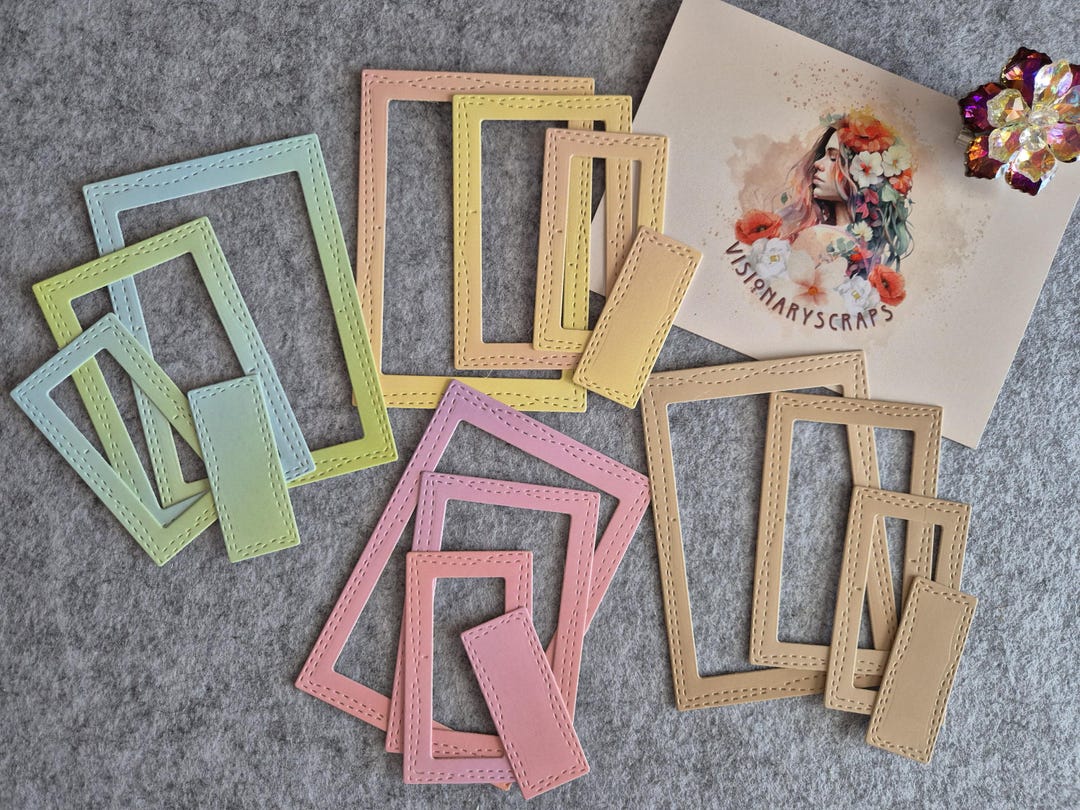 Die-cuts Set "pastel Gradient" Set 1 | 4 Farbverläufe - 16 Stanzteile ...