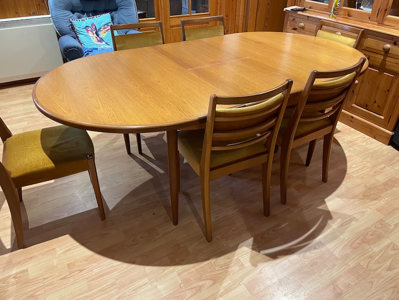 G Plan Table With X8 Chairs - Etsy