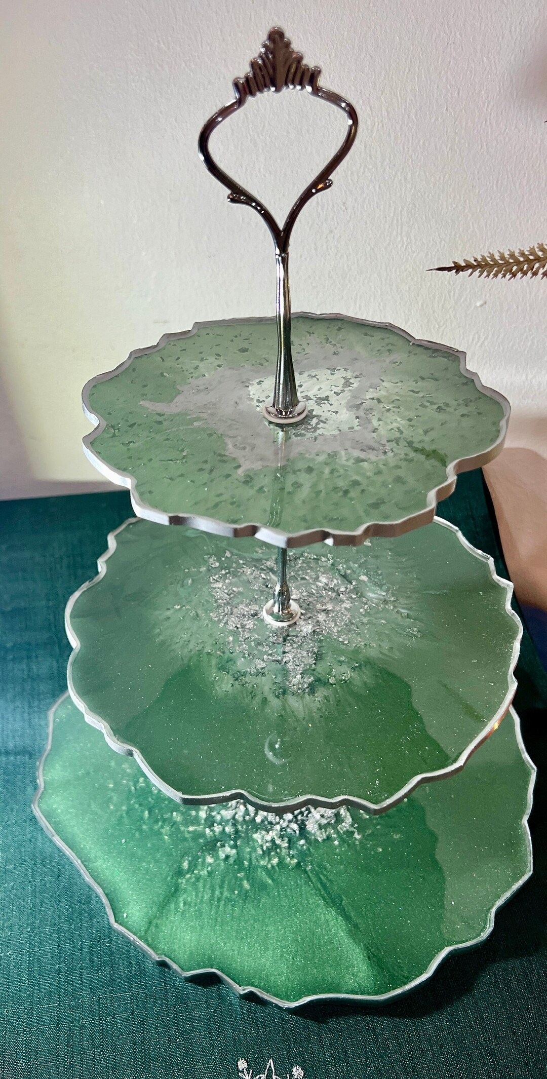 Cake Stand Resin Art 3 Tier for Cupcakes Pastries Fruit - Etsy