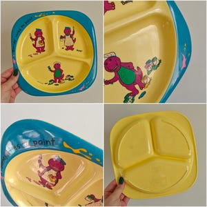 90s 2000s Kids Melamine Plates Strawberry Shortcake, Barney, Scooby ...
