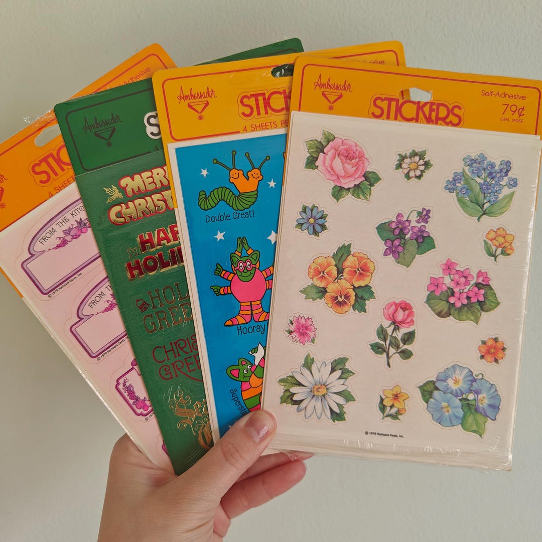 Ambassador Hallmark Stickers Vintage 70s 80s ~ YOU CHOOSE - Etsy