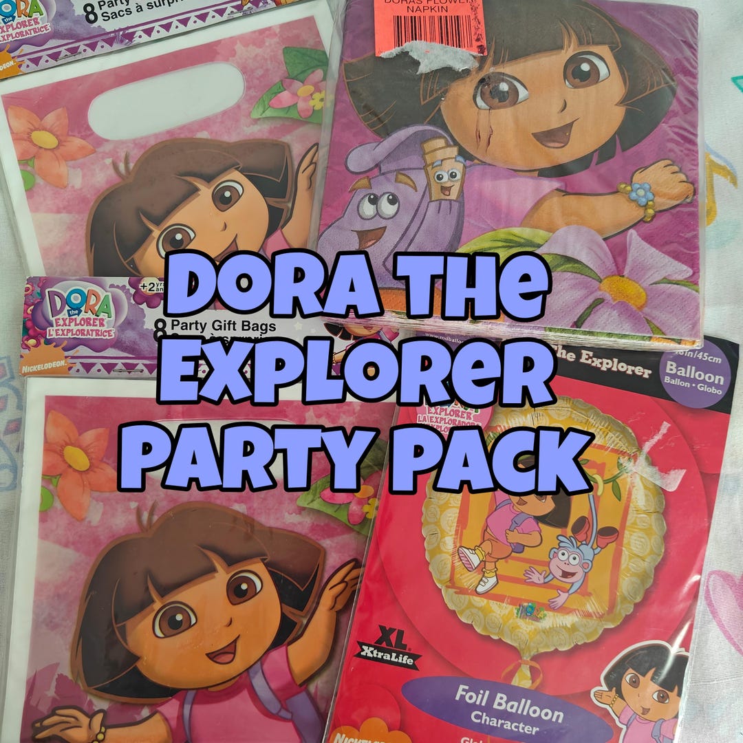 Dora the Explorer Birthday Party Supplies Pack Napkins Balloon - Etsy