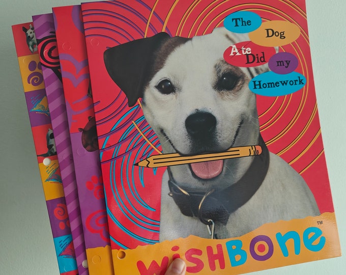 Wishbone 90s Dog Back to School Folder Supplies - Etsy
