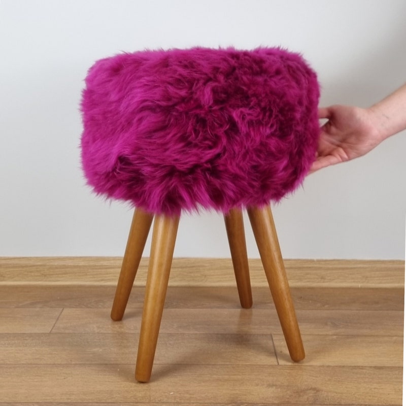 Fur Vanity Stool - Etsy