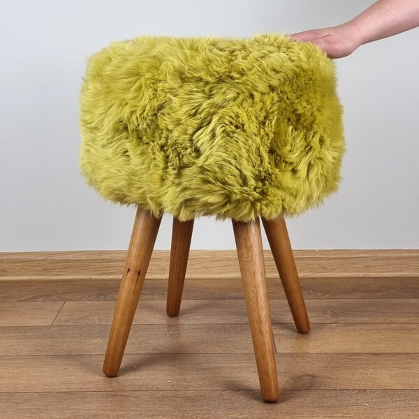 Fur Vanity Stool - Etsy