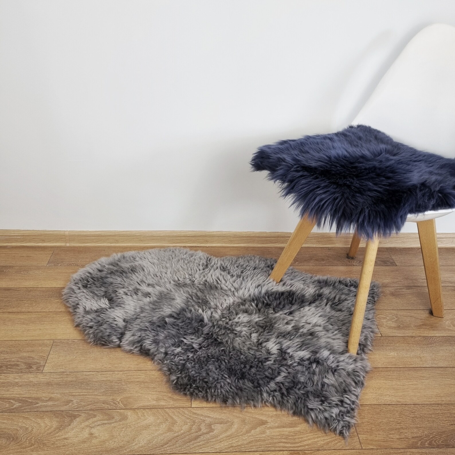 Chic Gray Sheepskin Pelt - Perfect for Rustic or Modern Interiors - Etsy