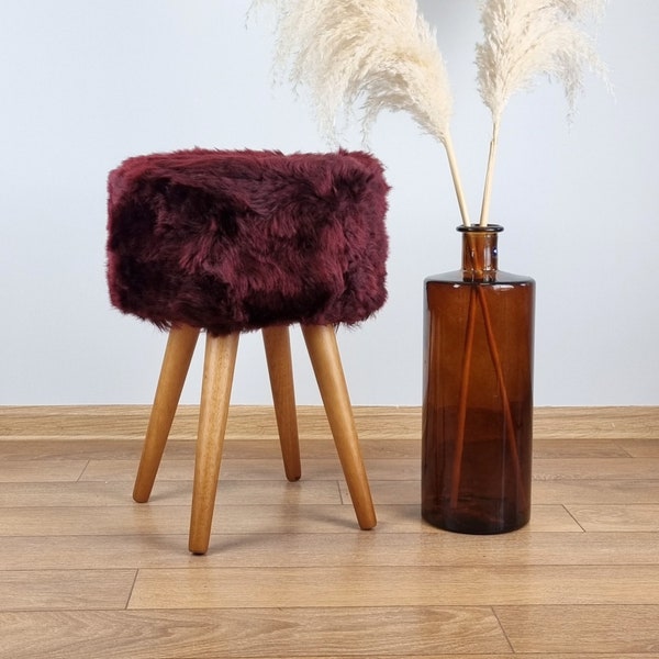 Fur Vanity Stool - Etsy