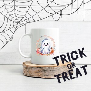 Halloween Happy Boho Ghosts Clipart Pack Cute Spooky Sweet Digital Art ...
