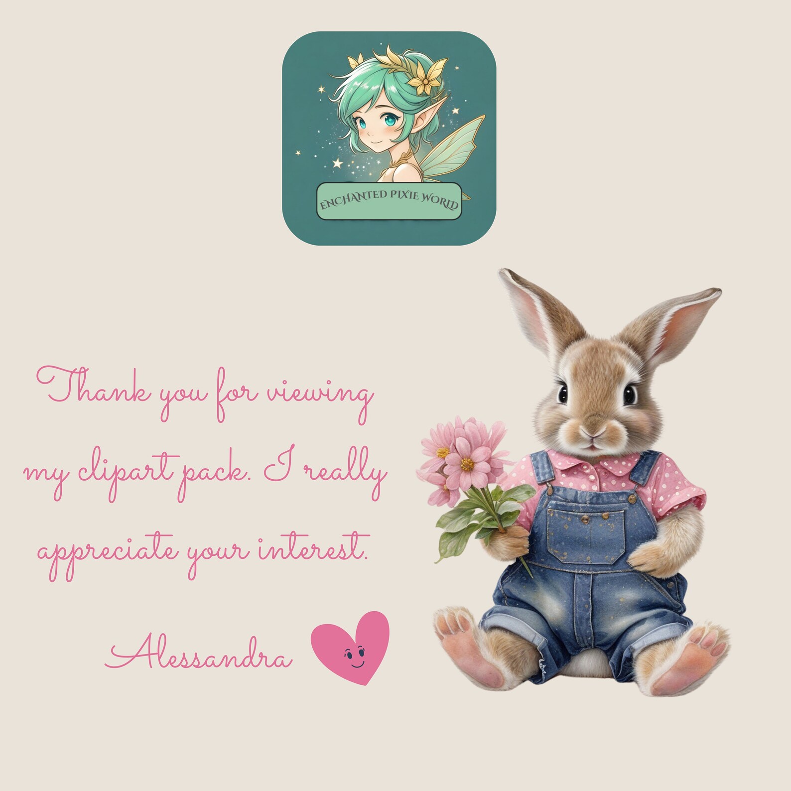 Back to School Bunny Rabbits Clipart Pack Teachers Pupils Digital Art ...
