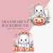 Halloween Happy Boho Ghosts Clipart Pack Cute Spooky Sweet Digital Art ...