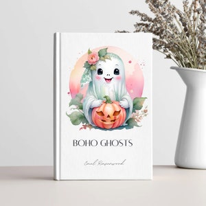 Halloween Happy Boho Ghosts Clipart Pack Cute Spooky Sweet Digital Art ...