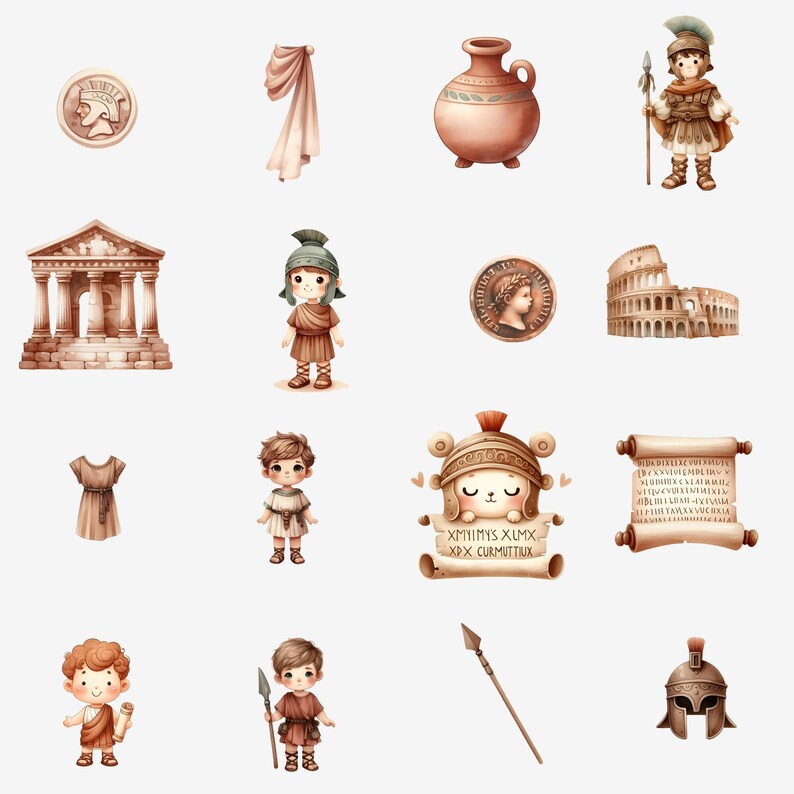 Ancient Rome Clipart – 59 Roman Character Pngs, Gladiators, Centurions ...