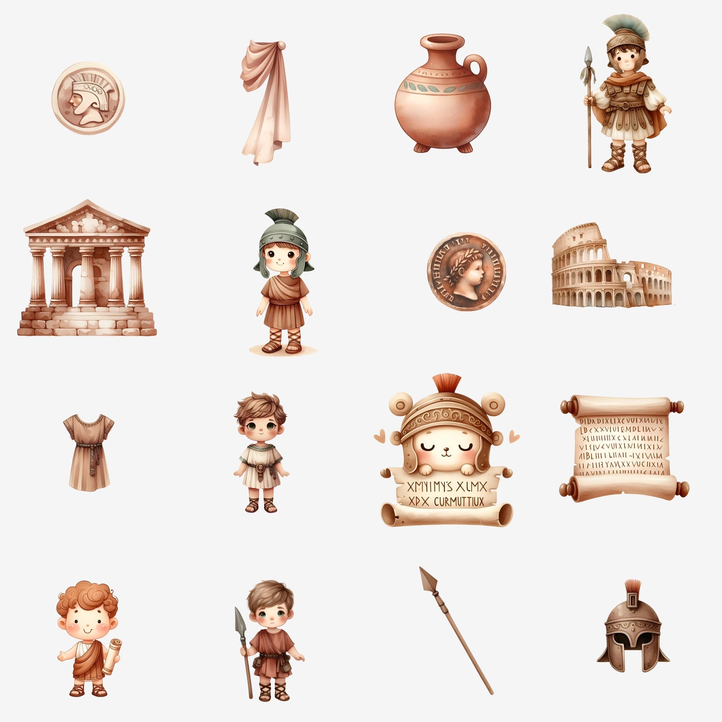 Ancient Rome Clipart – 59 Roman Character Pngs, Gladiators, Centurions ...