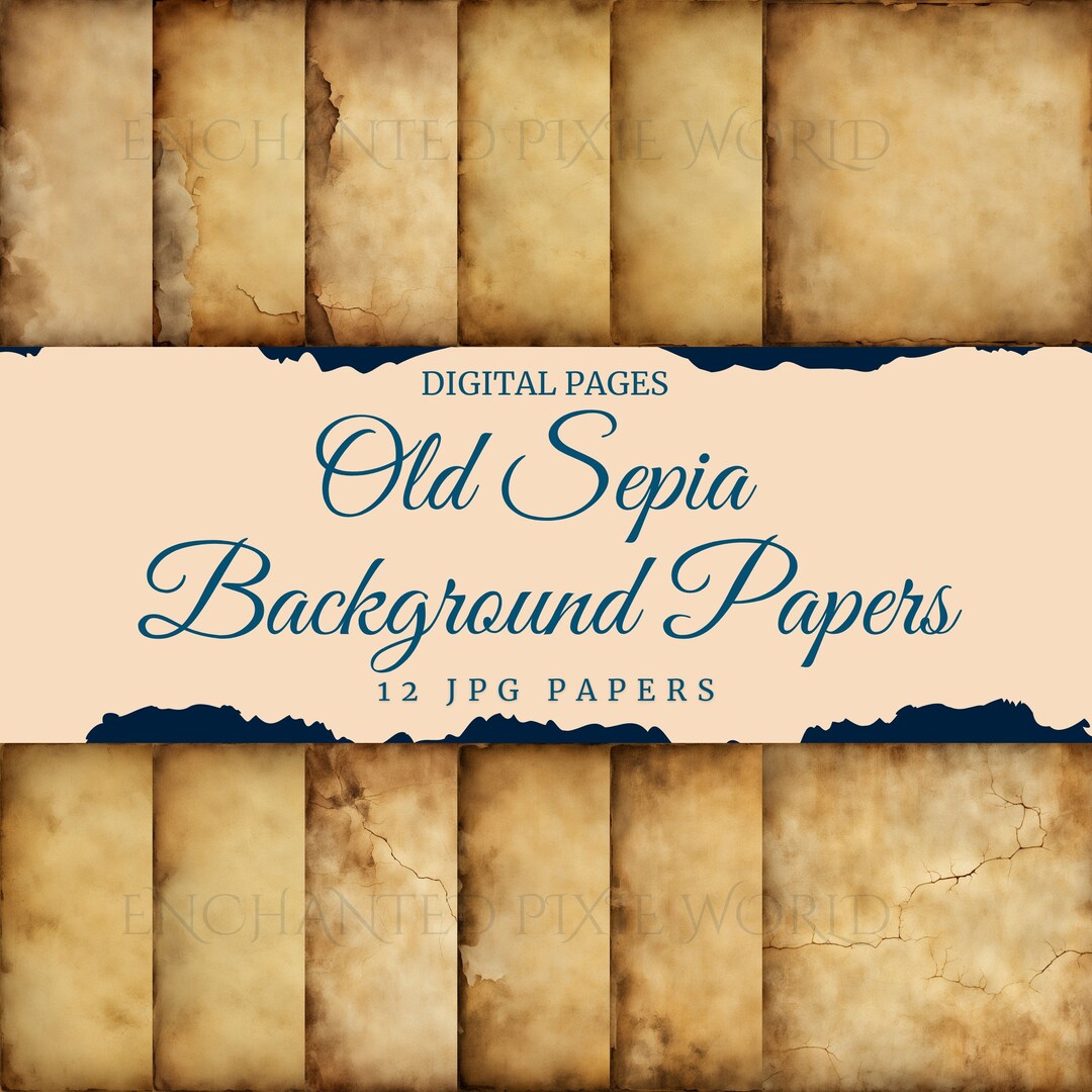 Distressed Grunge Sepia Texture Background Digital Download Antique Old ...