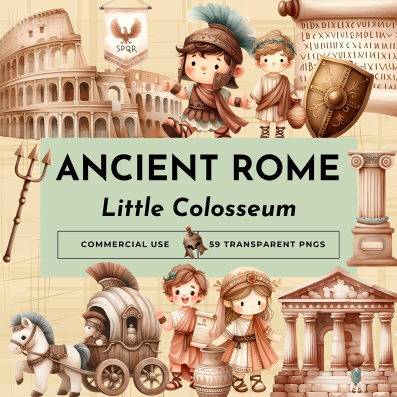 Ancient Rome Clipart – 59 Roman Character Pngs, Gladiators, Centurions ...