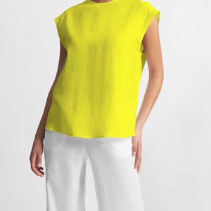 Linen Top Sewing Pattern, Sleeveless Shirt Pattern Beginner, Women ...